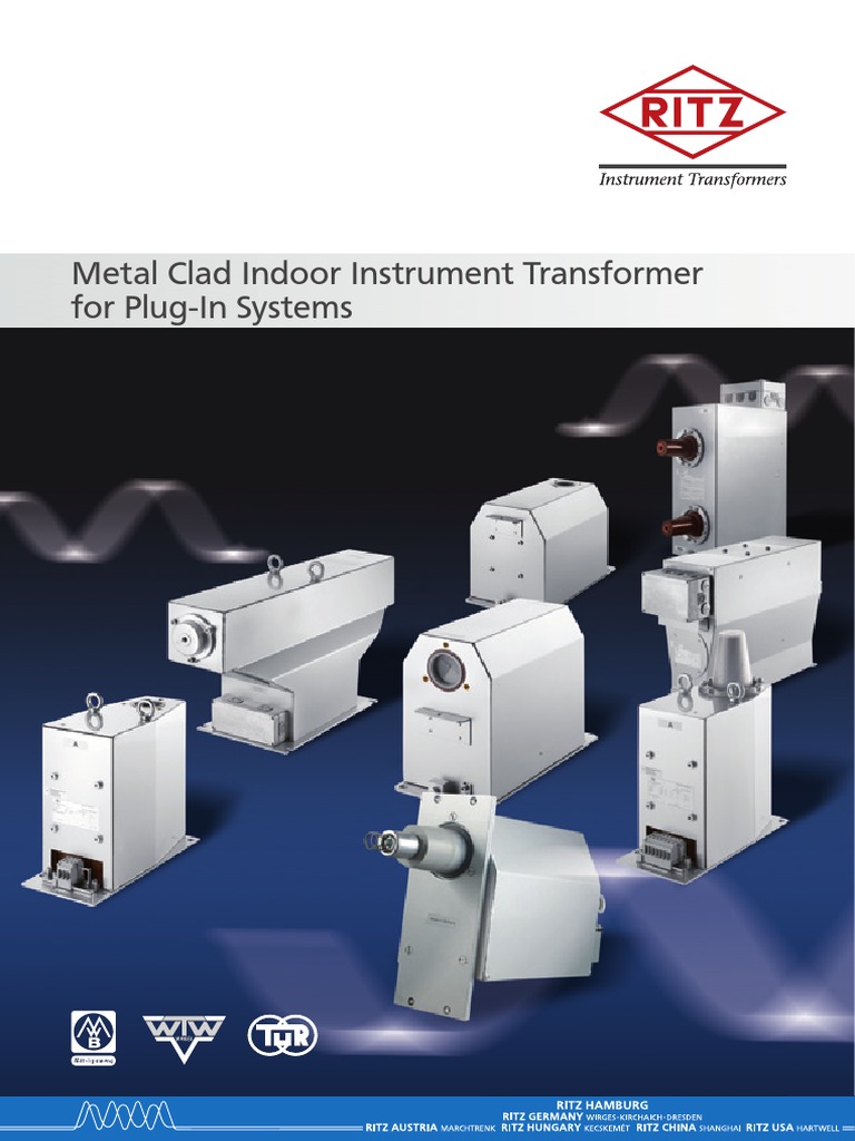 RITZ-Metal Clad Indoor Instrument Transformer For Plug-In Systems 2013 ...