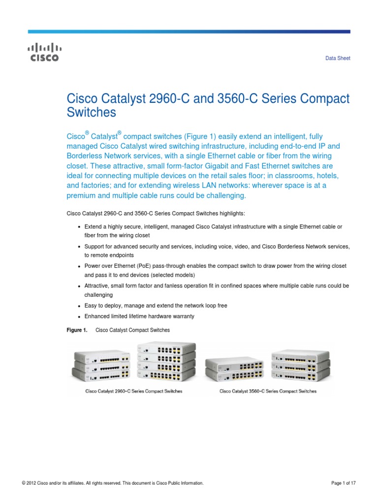 Data Sheet Compact Switches | PDF | Computer Network | Network Switch