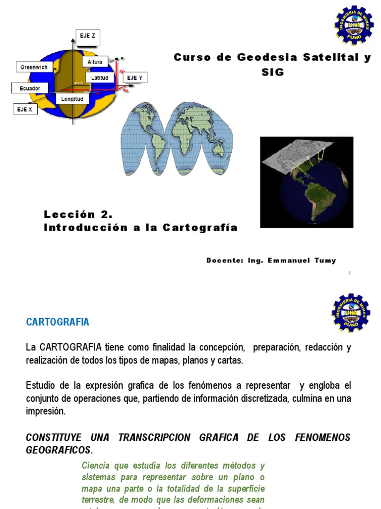 Geodesia Leccion 2 | PDF | Mapa | Cartografía