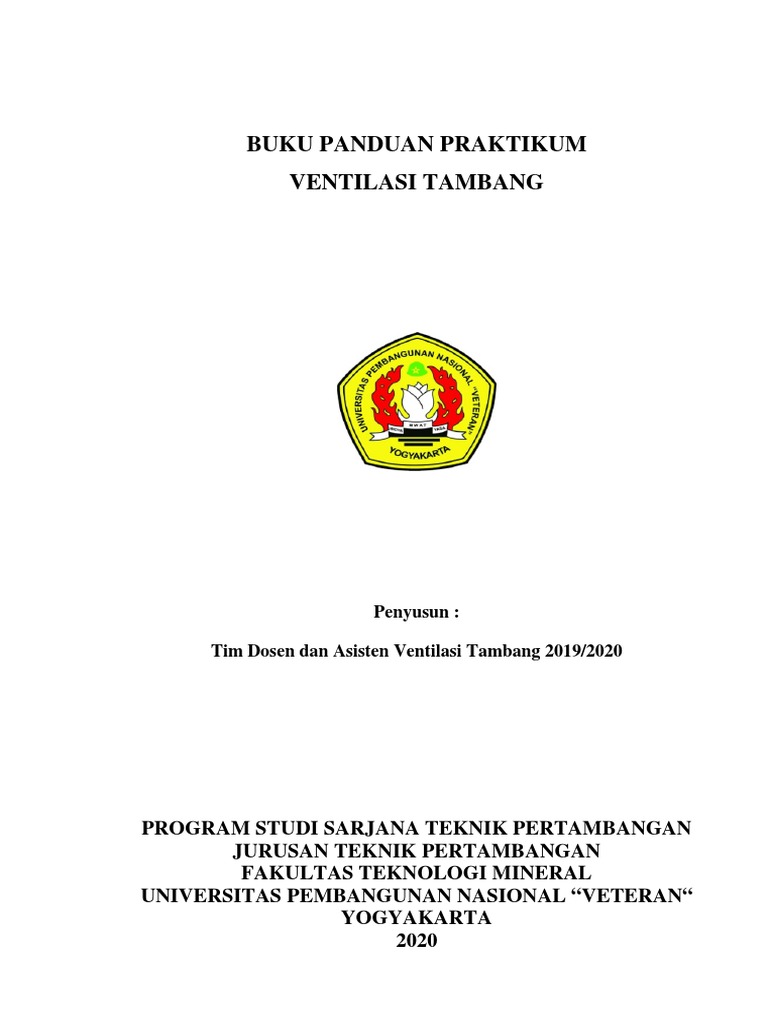 Buku Panduan Praktikum Ventilasi Tambang | PDF