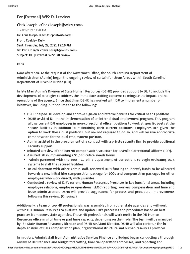 DOA Email | PDF | Human Resources | Employment