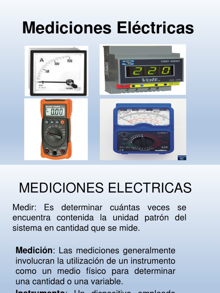 Mediciones Electricas | PDF | Medición | Corriente eléctrica