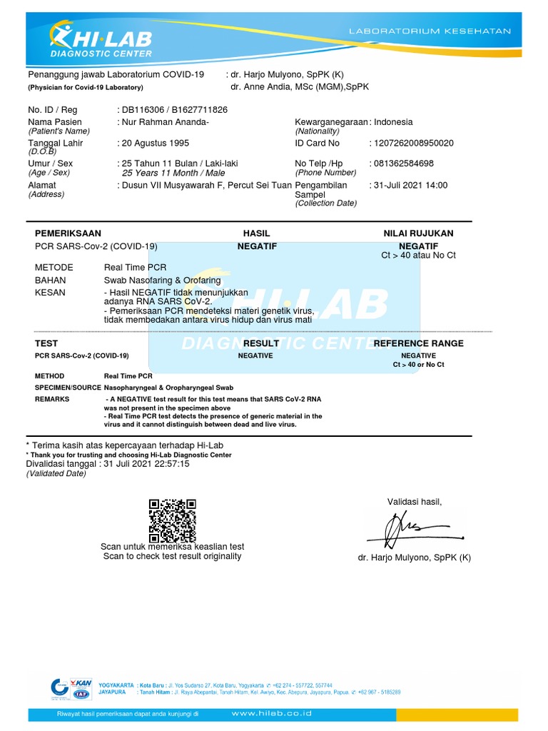Hasil Swap PCR | PDF | Microbiology | Immunology