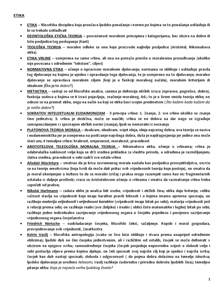 ETIKA, KULTURA, OBRAZOVANJE - Skripta 97 | PDF