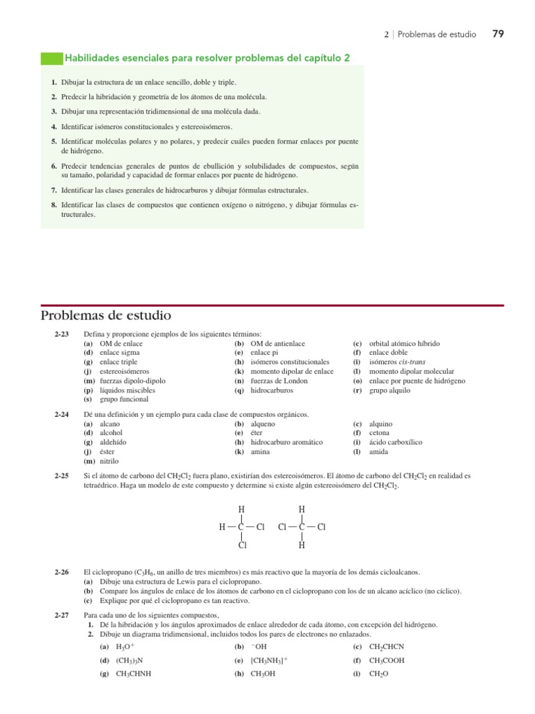 Ejercicios - Capítulo2 - L.G. Wade, Jr. - Quimica Organica. 1-Pearson ...