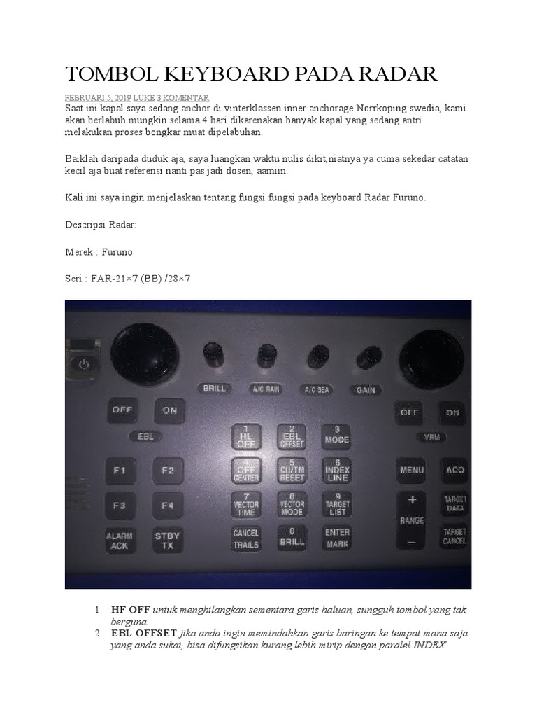 RADAR KEYBOARD | PDF