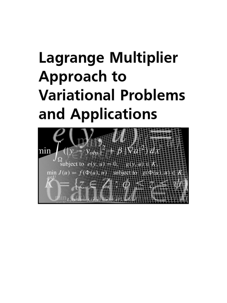Lagrange Multiplier Approach To Variational Problems and Applications | PDF | Mathematical ...