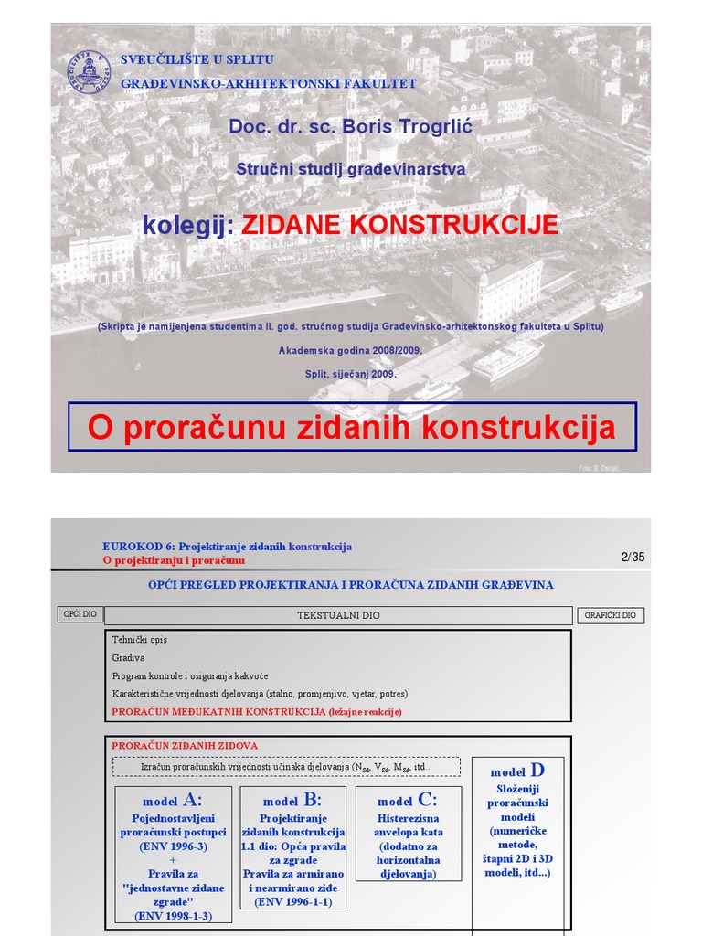5 Zidane Konstrukcije Proracun | PDF