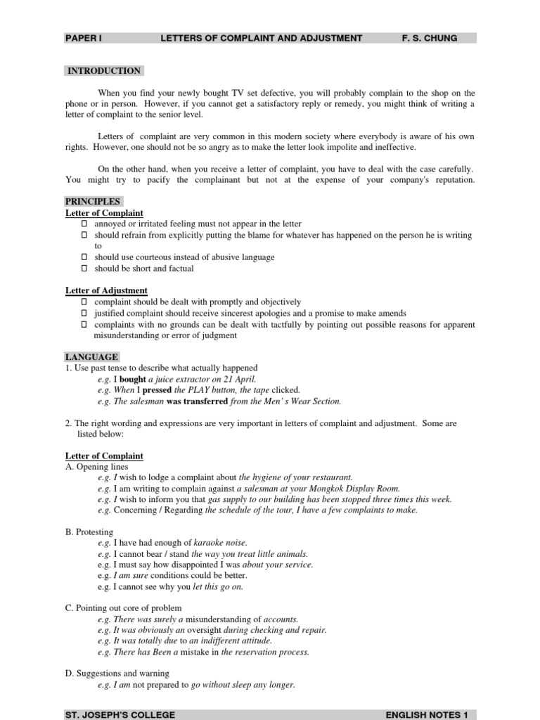 Letter Writing III - Letter of Complaint | Bus | Hong Kong