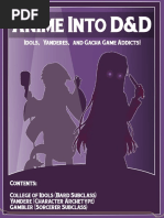 5E - Anime Into D&D - Mega Collection 1 (Race - Lineages-Archetypes) | PDF