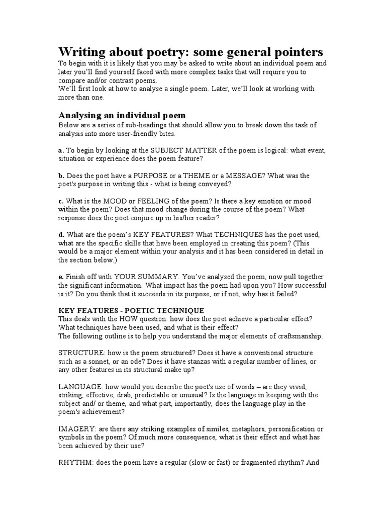 How To Study Poetry | PDF | Muse | Poetry