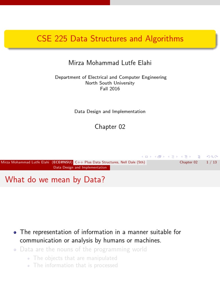 CSE 225 Data Structures and Algorithms: Mirza Mohammad Lutfe Elahi | Download Free PDF ...