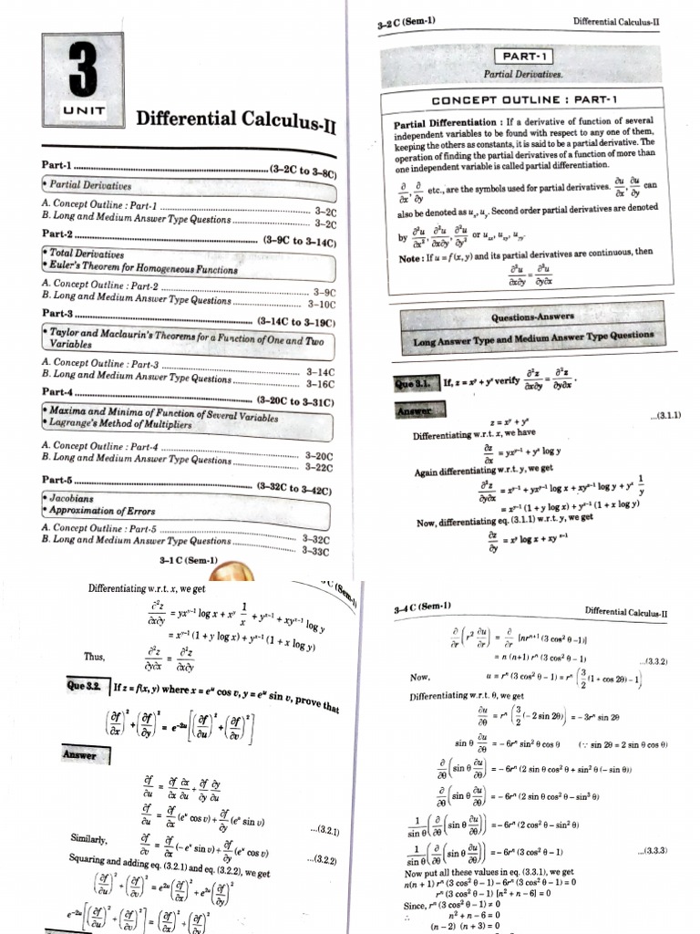 3rd Unit Maths | PDF | Derivative | Algebra