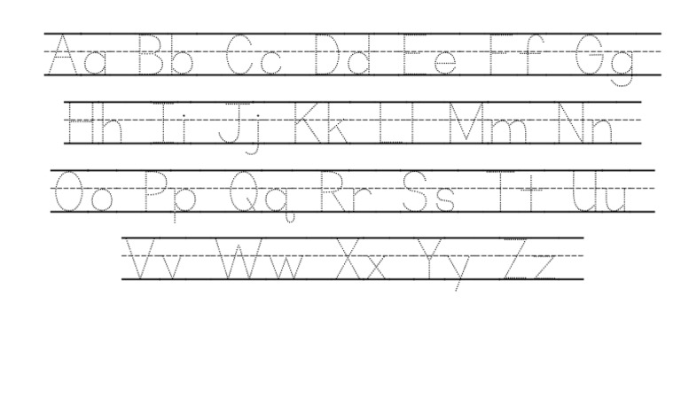 Alphabet Sequence Overview | PDF