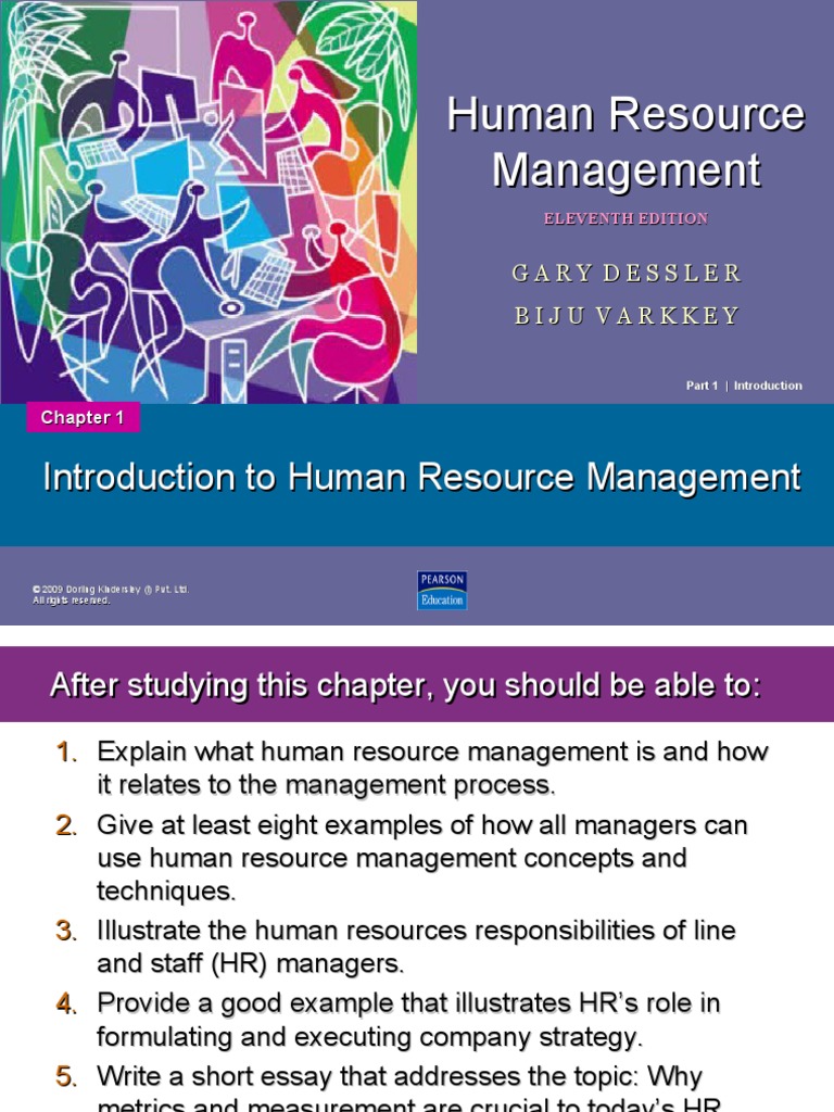 3995-3626 - Dessler - ch1 New | PDF | Human Resource Management | Employment