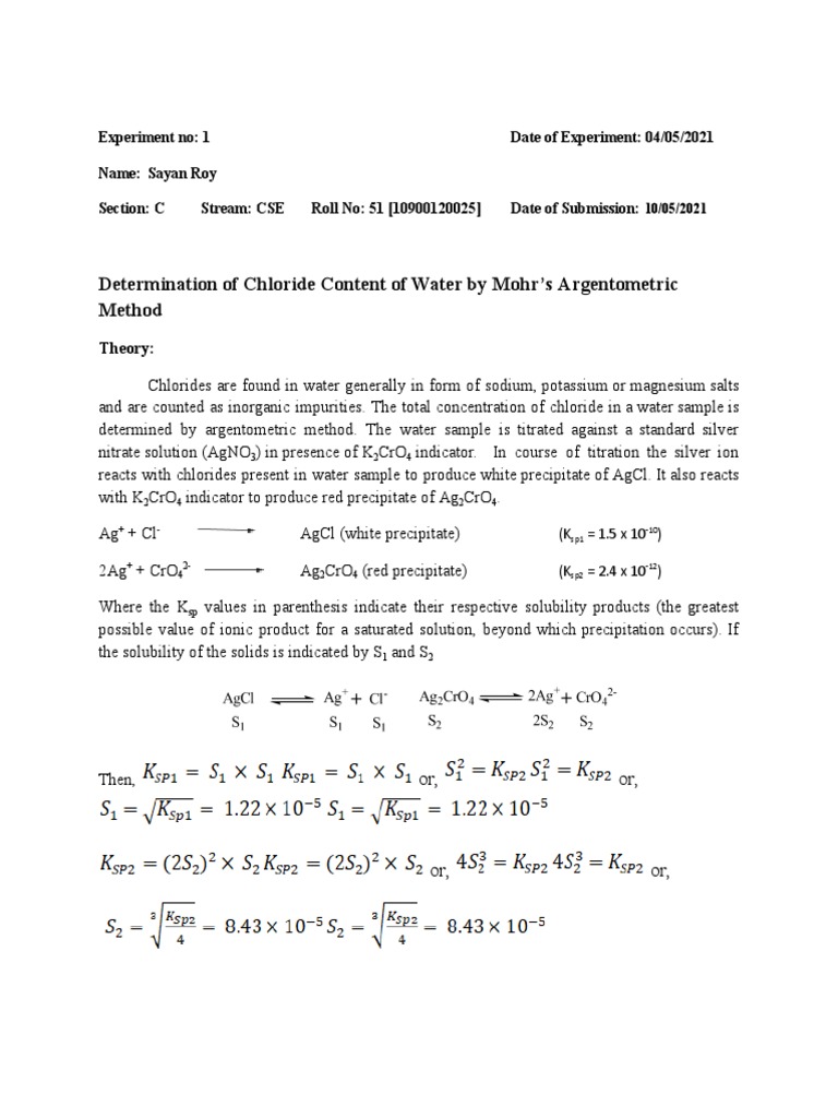 Argentometry PPT Titration | Download Free PDF | Precipitation ...