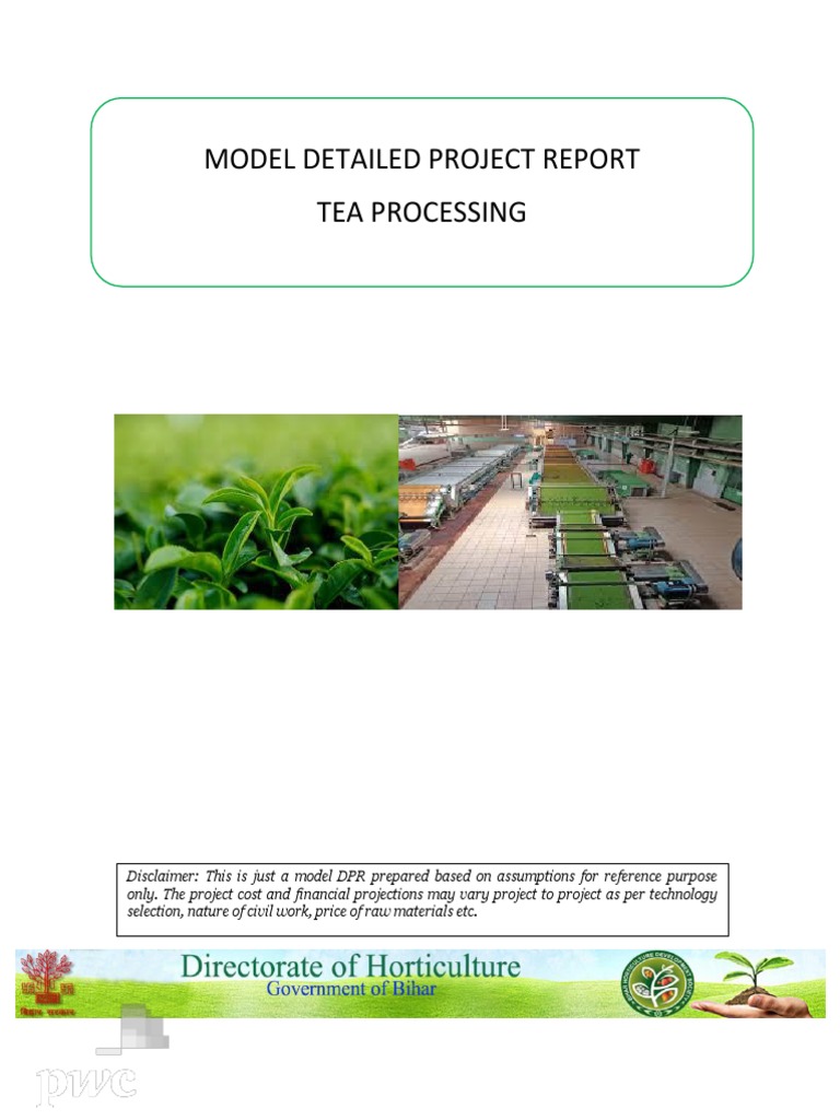 Model DPR TeaProcessing | PDF | Tea | Expense