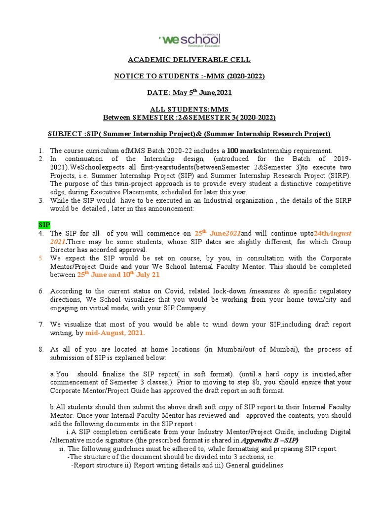 SIP and SIRP Guidelines | PDF | Data Analysis