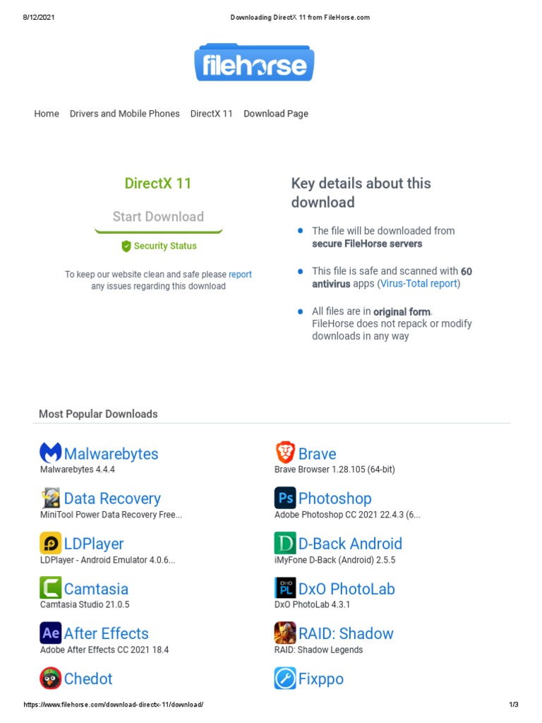 Downloading DirectX 11 From | PDF | Computing | Application Software