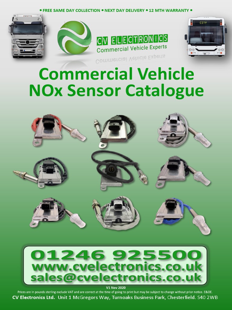 Commercial Vehicle Nox Sensor Catalogue | PDF | Commercial Vehicles ...