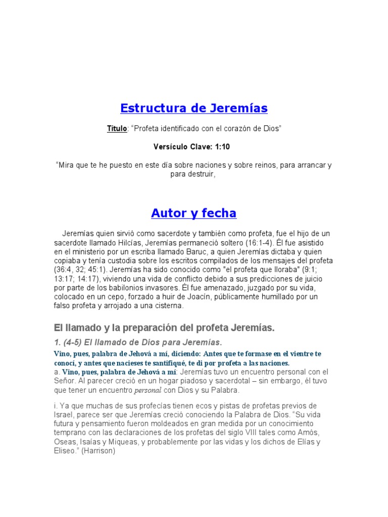 JEREMIAS | PDF | Jeremías | Isaias