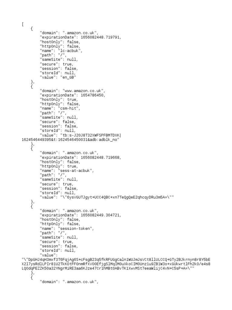 Amazon Prime Cookies | PDF | Data Management | Sql