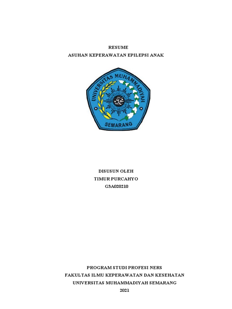 Askep Epilepsi Timur | PDF | Sains & Matematika