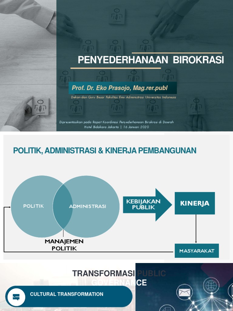 Prof Eko Prasojo 20200116 Kemenpan | PDF