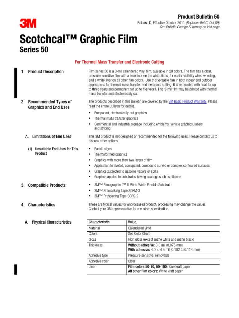 3m SC50-100 | PDF | Adhesive | Paper