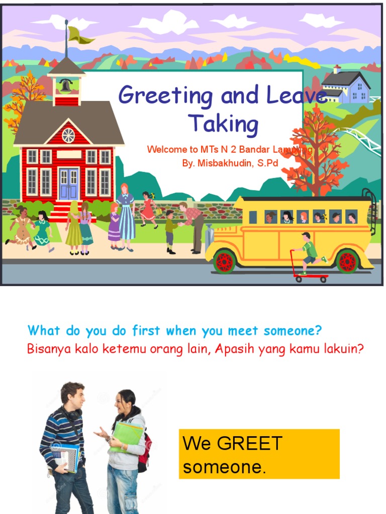 Greeting and Leave Taking | PDF