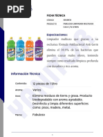 Ficha de Seguridad Axion | PDF | Carbón | Detergente