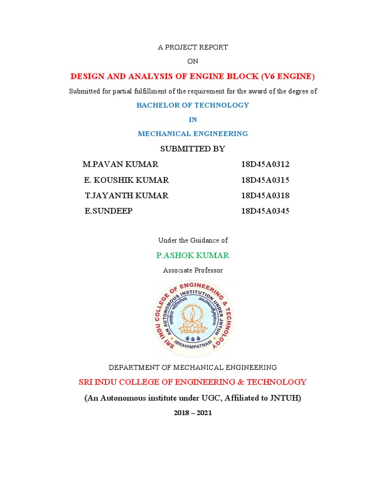 4 Design of An Engine Block | PDF | Computer Aided Design | Internal ...