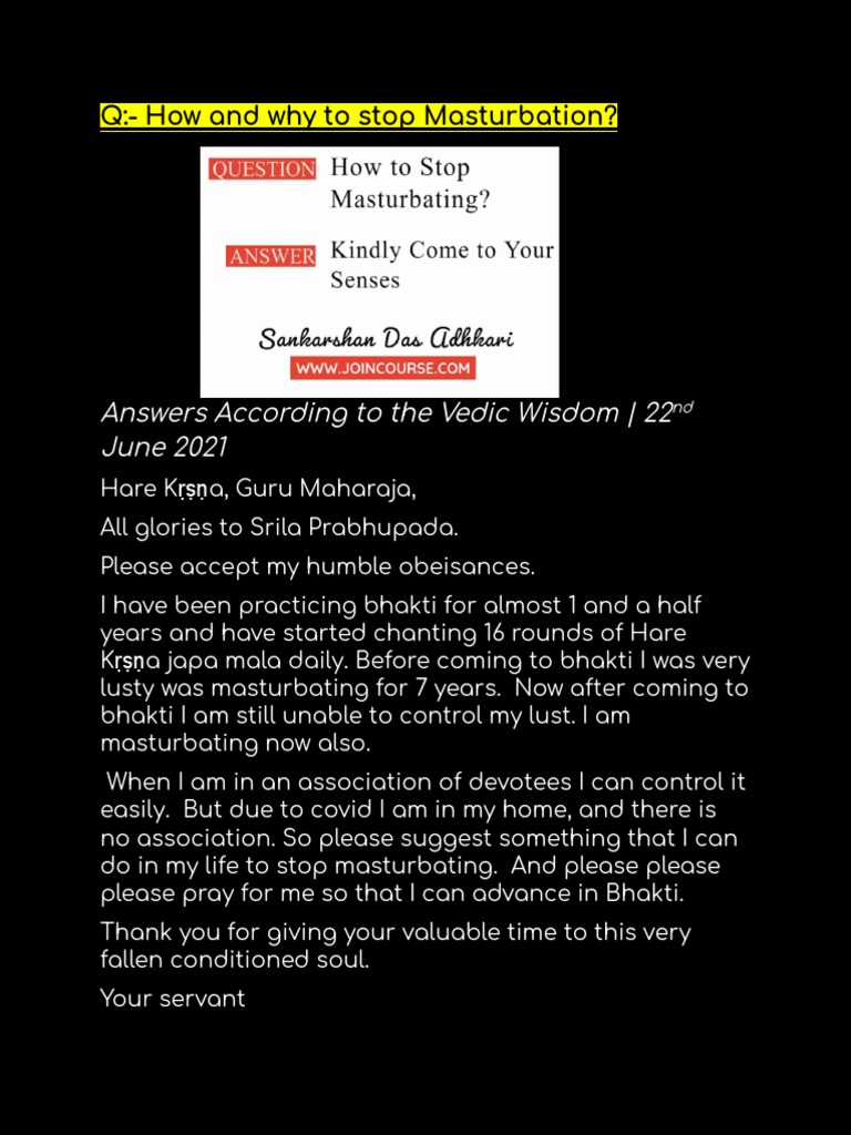 Stop Masturbation Pdf 