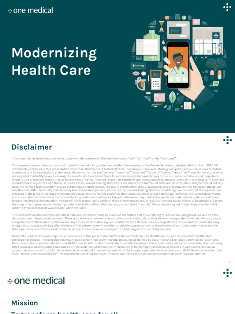 One Medical Overview Presenation - FINAL | PDF | Health Care ...