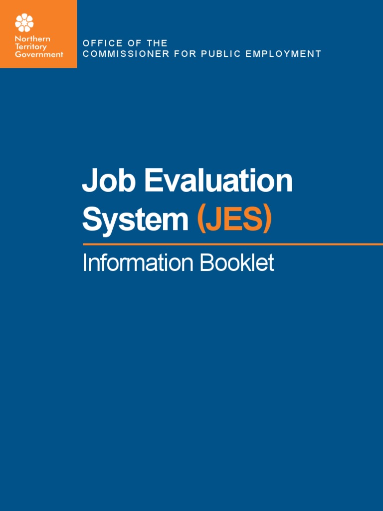 Job Evaluation System (JES) Info Book | PDF | Employment | Evaluation