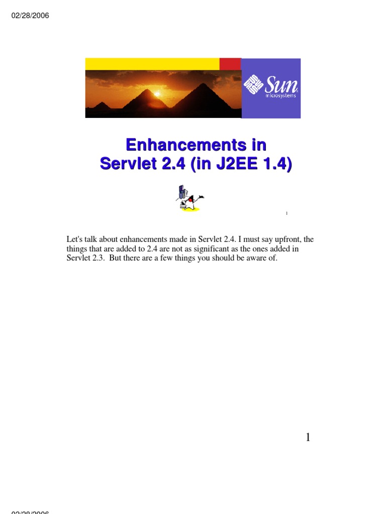 Enhancements In Servlet 24 In J2ee 14 Pdf Java Servlet Character Encoding