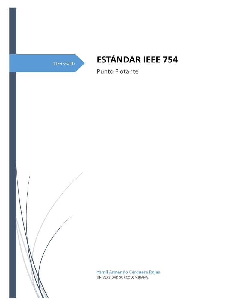 2017 02 19 Estándar IEEE 754 Punto Flotante | PDF | Poco | Informática