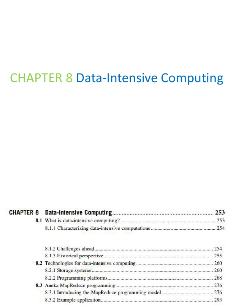 Data-Intensive Computing Overview | PDF | Map Reduce | Apache Hadoop