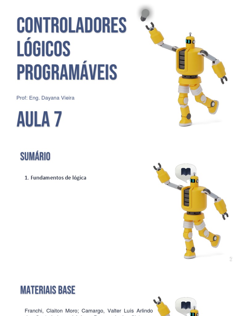 Aula 7 - Controladores Lógicos Programáveis | PDF | Controlador lógico ...