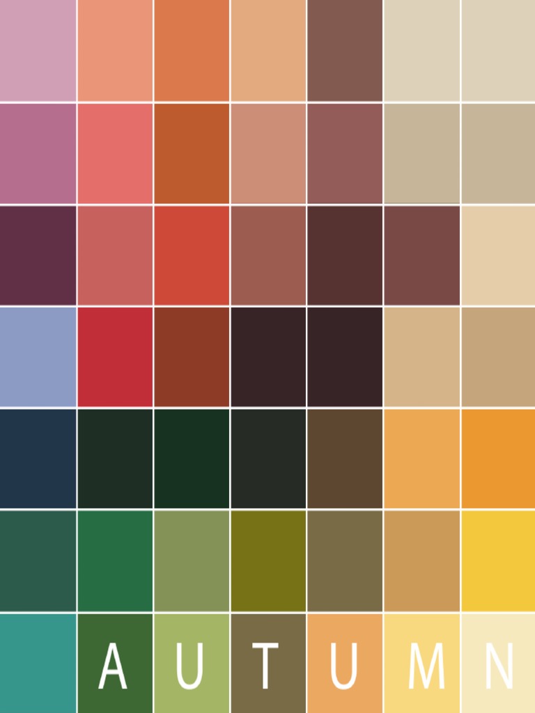 Color Theory Four Seasons Color Palette | PDF