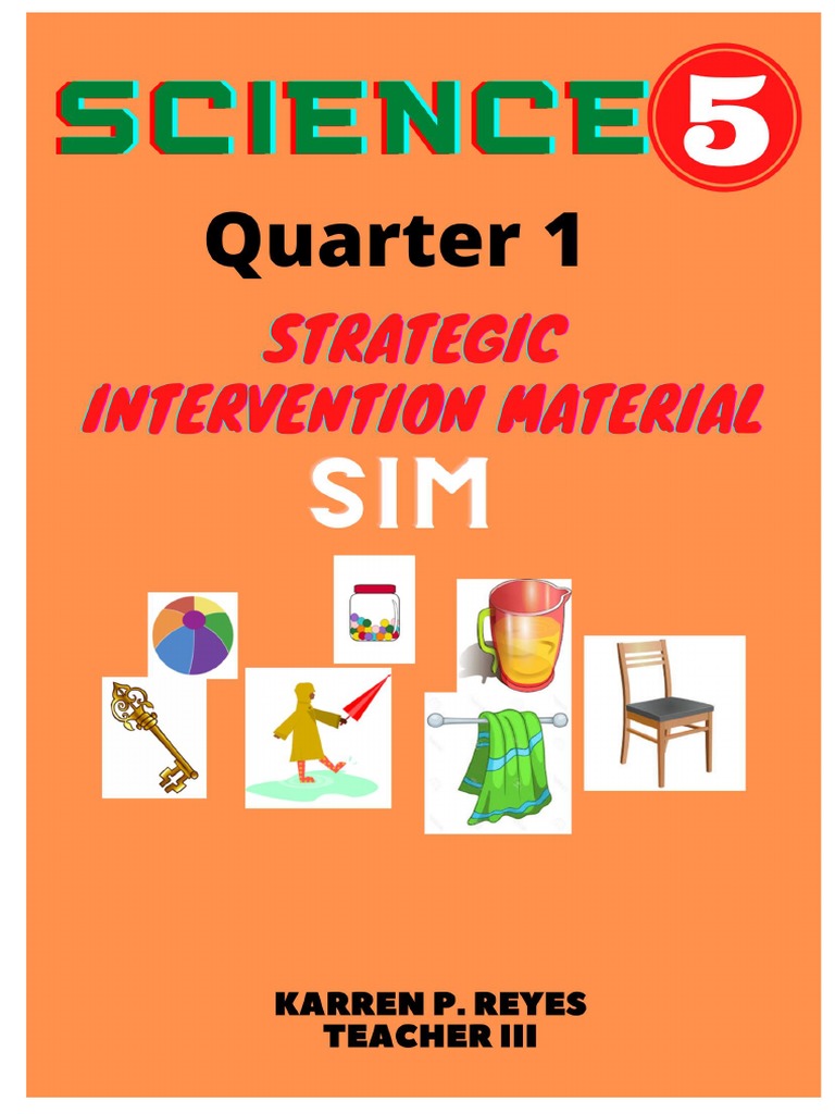 Strategic Intervention Material in Science 5 - 1st - Updated | PDF ...