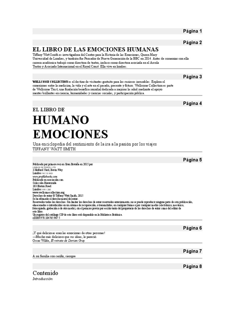 El Libro De Las Emociones Pdf Las Emociones Amor