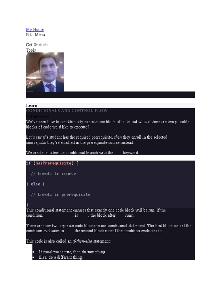 If Then Java | PDF | Boolean Data Type | Control Flow