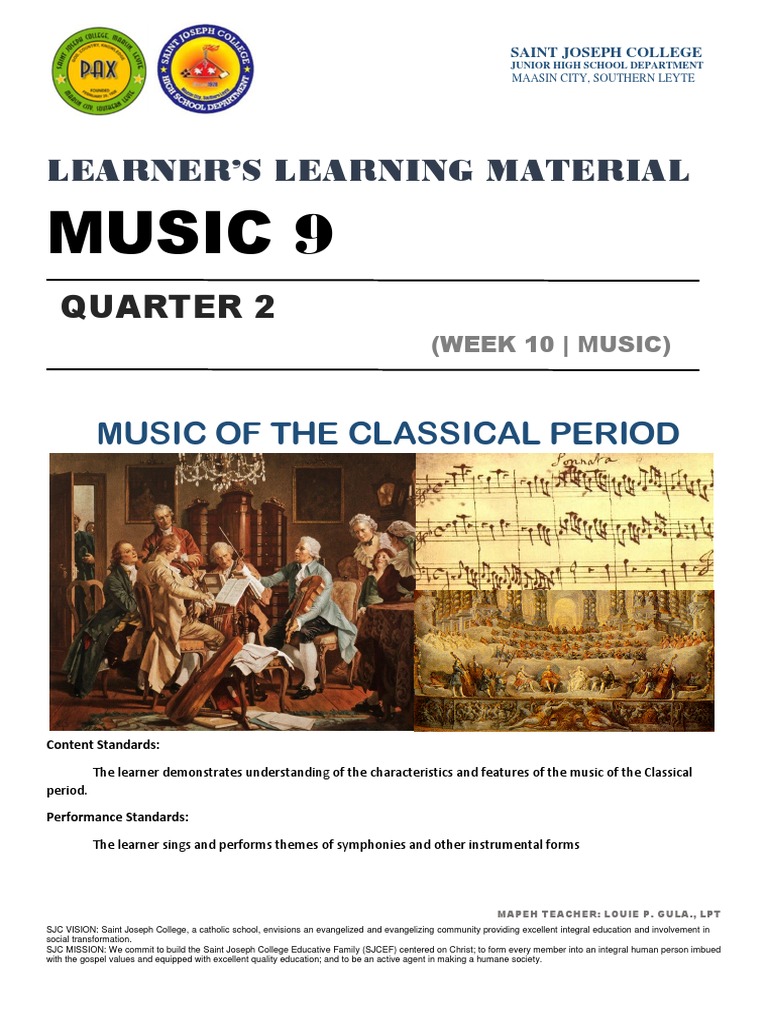 Grade 9 LLM Week 10 Music | PDF | Ludwig Van Beethoven | Concerto