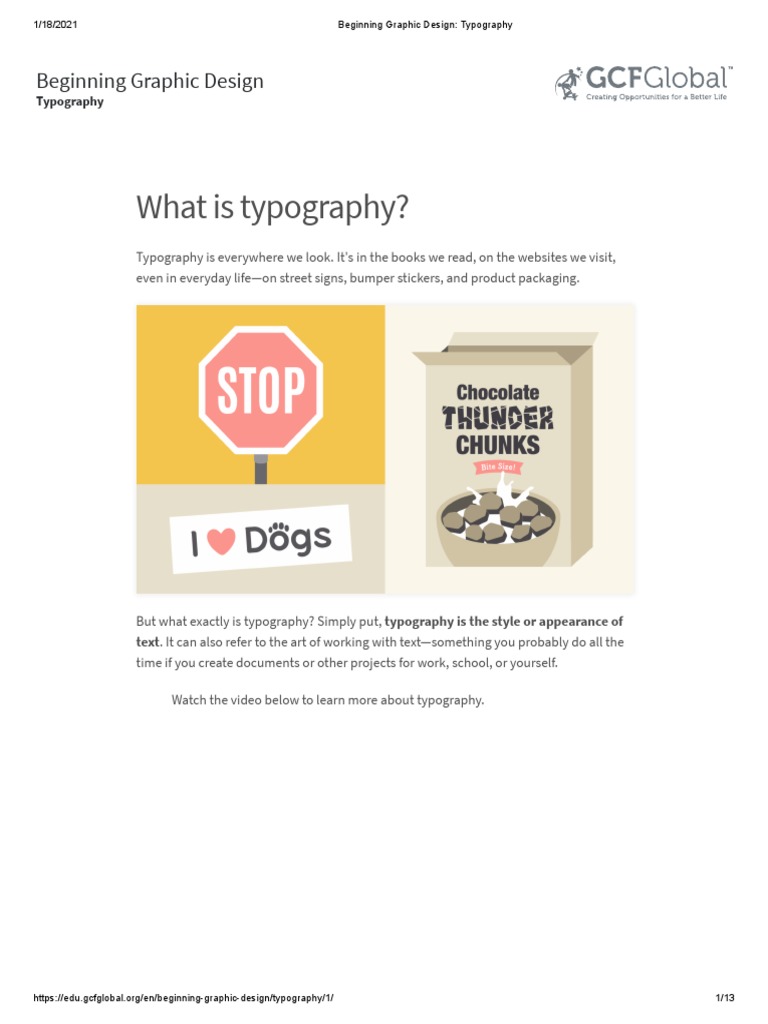 Beginning Graphic Design - Typography | PDF | Typefaces | Typography