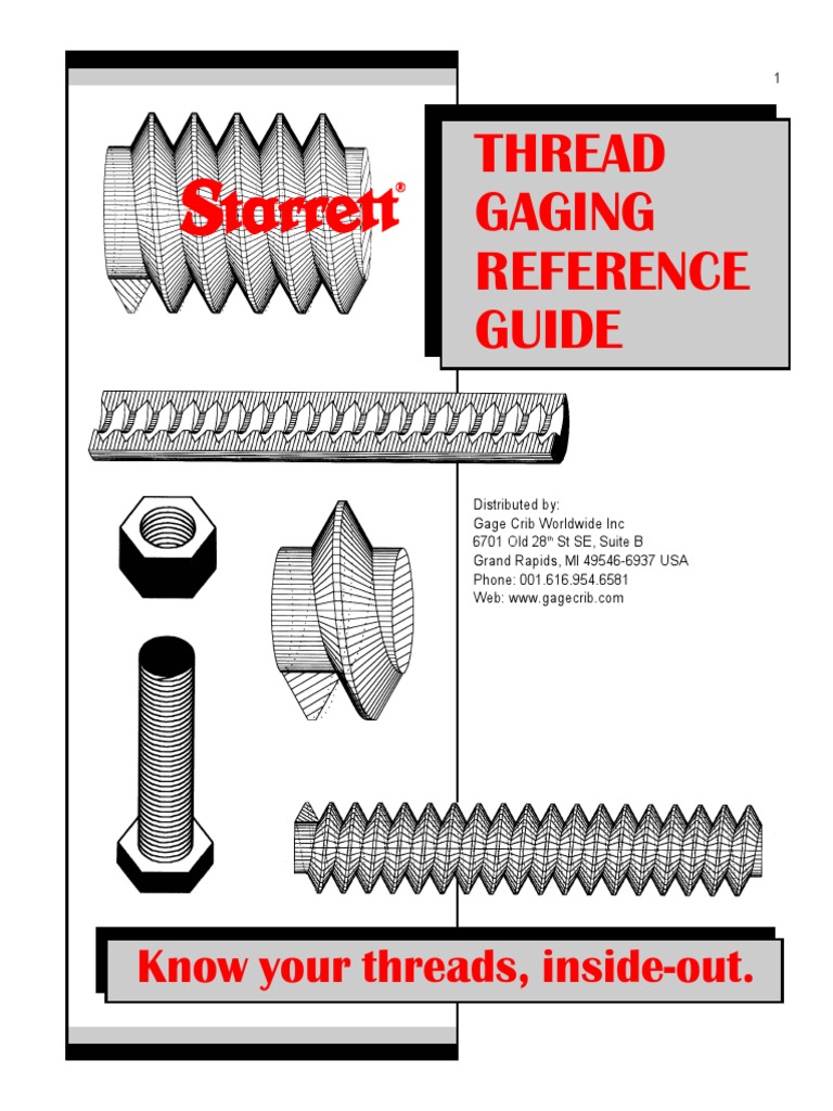Thread Gaging Reference Guide: Know Your Threads, Inside-Out | PDF ...