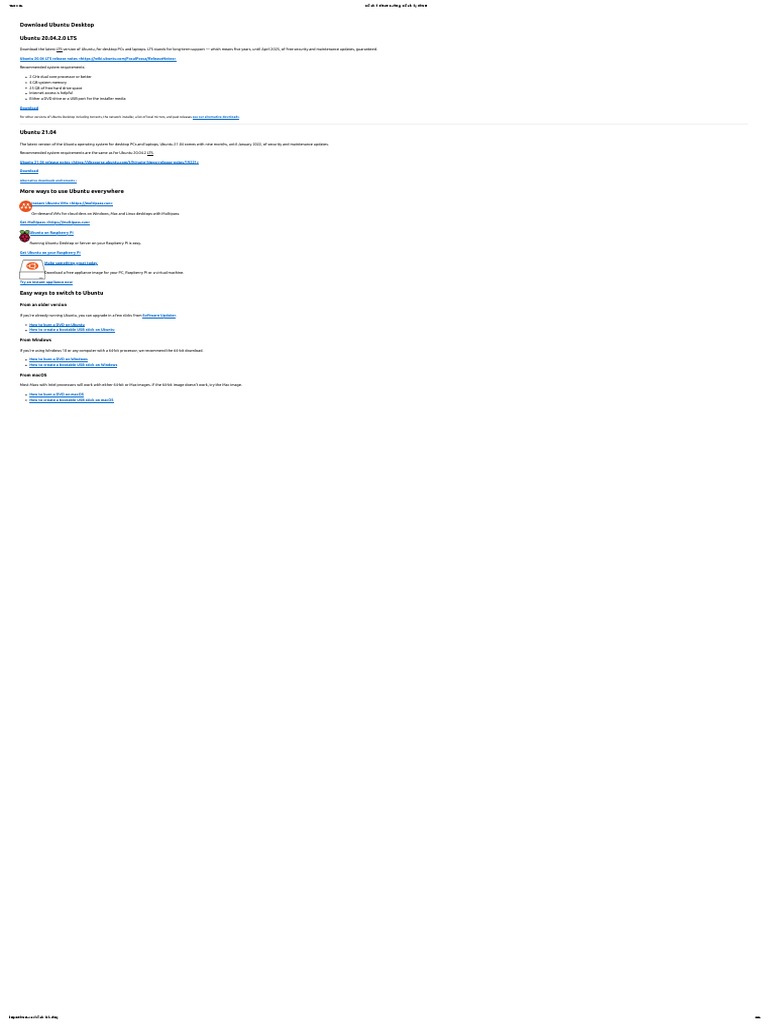 Ubuntu Desktop - Download - Ubuntu | PDF | Microsoft Windows | Desktop ...
