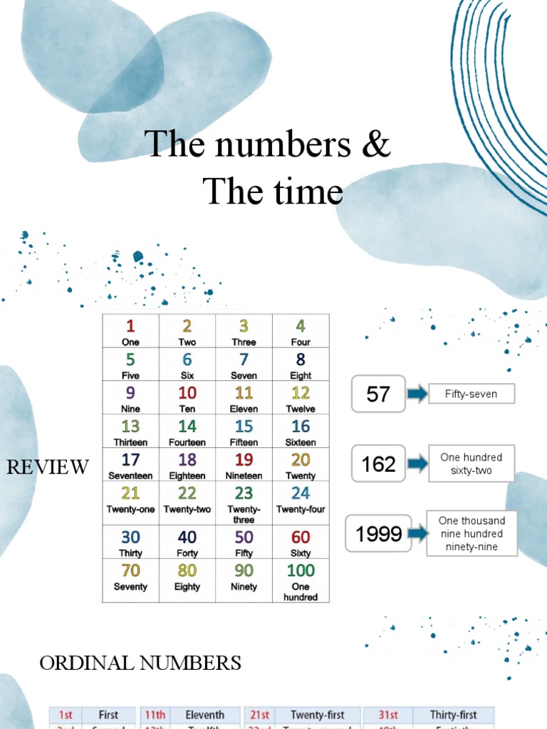 The Numbers & The Time | PDF