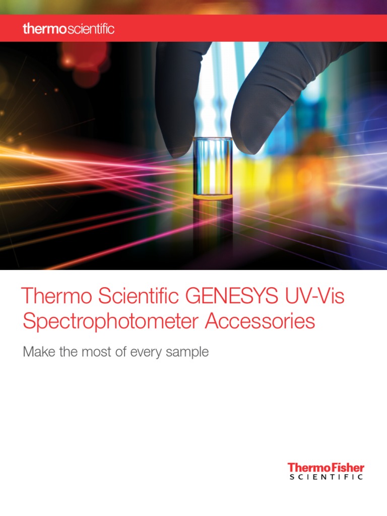 Genesys Uv Vis Spectrophotometer Accessories Brochure BR52302 | PDF ...