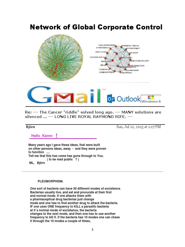 Network of Global Corporate Control | PDF | Microorganism | Microscope